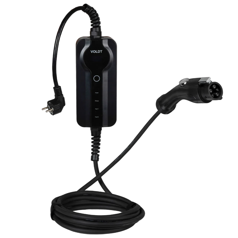 Voldt® Typ 1 - schuko | Justerbar 8A - 16A | 3,7kW laddkabel – VOLDT